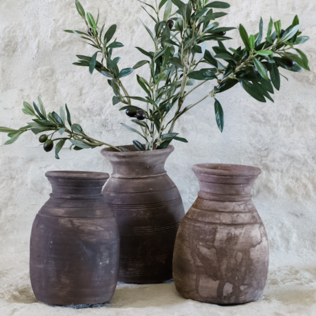 Rustic Clay Vase – JZ Interior Designs